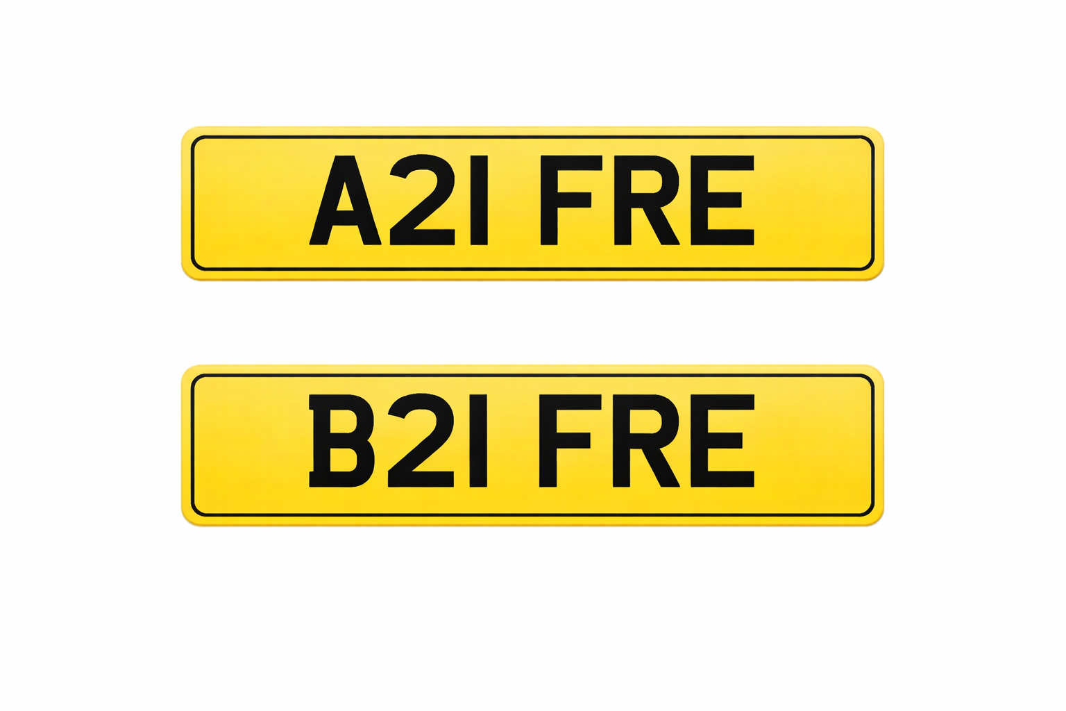 Private Registration. Private Number Plate. Cherished Reg, A21FRE ...