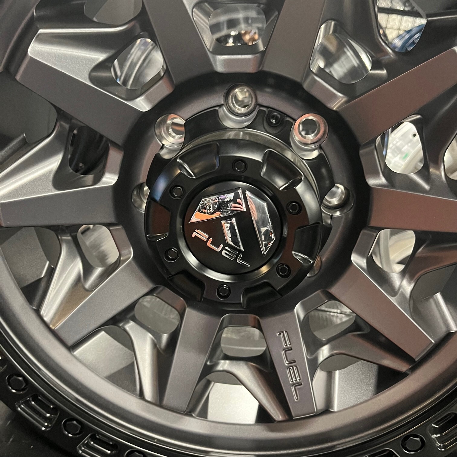 4 New Fuel D716 Covert 15" Matte Gunmetal 15x8 5x5.5 -19mm Wheels Rims ...