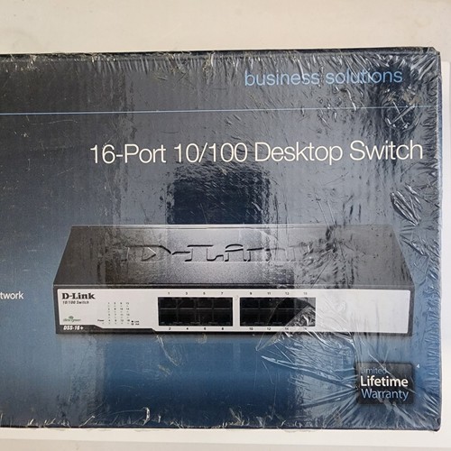 D-Link 16-Port 10/100 Rack Mountable Desktop Switch - Unopened Box | eBay