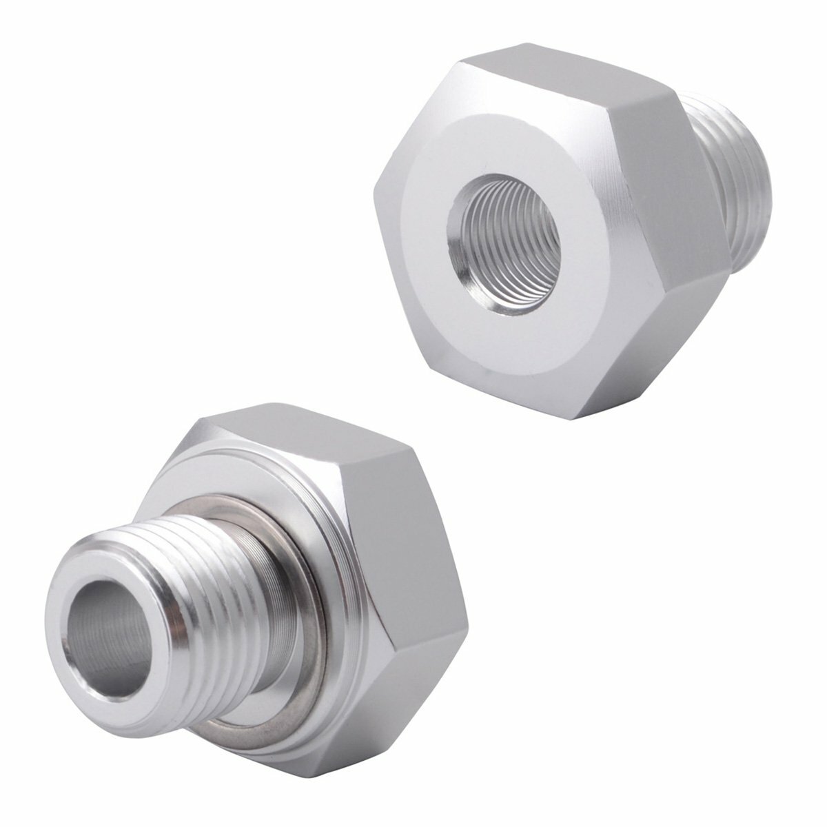 2PC LS GM Oil Pressure Sensor Adapter M16x1.5 to 1/8NPT Turbo Feed LS1 ...
