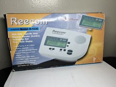 Reecom VHF NOAA - Weather Alert Radio Receiver - Model R-1630 | eBay