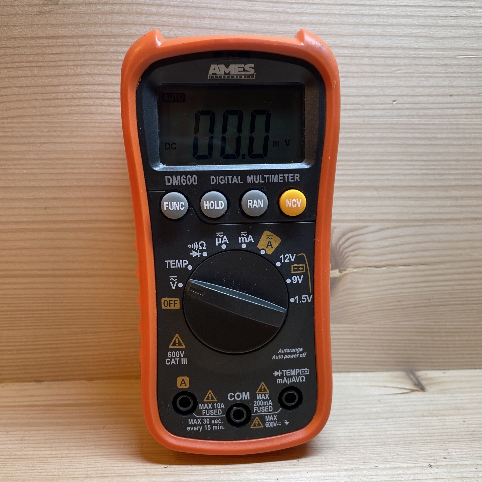 AMES INSTRUMENTS DM600 64014-Compact Digital Multimeter Missing Battery ...