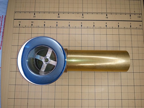 1-1/2" Brass Waste Drain Tub Shoe Assembly Heavy Duty Please Read ...