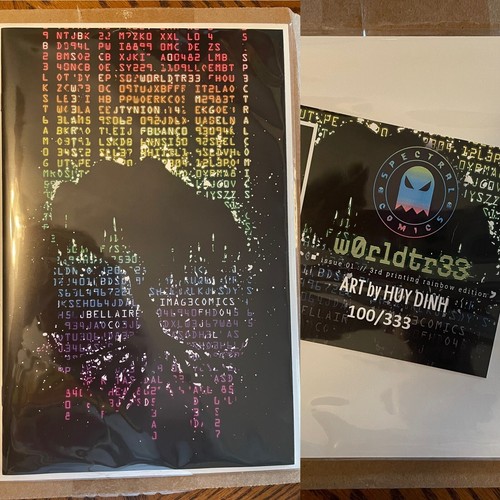 W0rldtr33 #1 3rd Print Huy Dinh Rainbow Matrix Variant L.E. 100/333 COA ...
