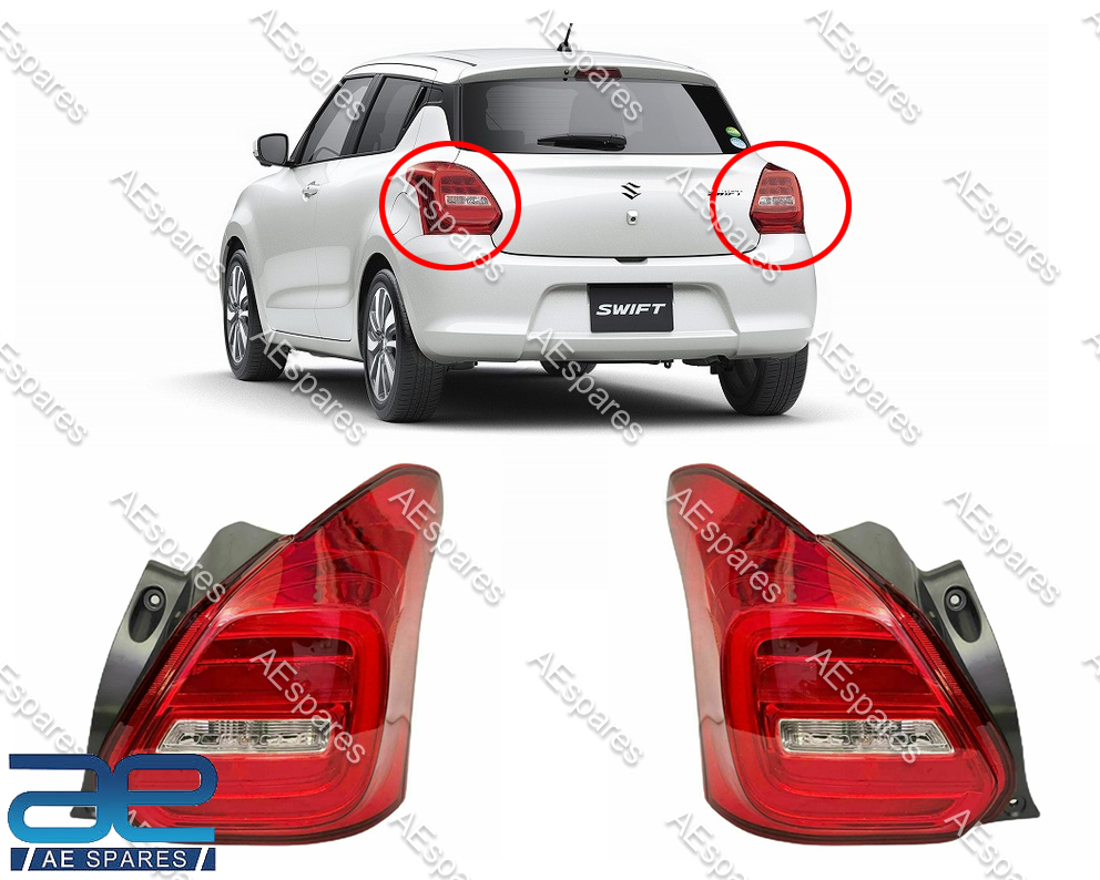 Suzuki Swift 3rd generation Hatchback Right Left Rear Tail Lights Lamps ...