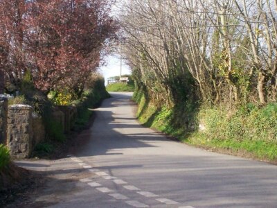 Photo 6x4 Road to Llanteg from Amroth Church With old school gate to ...