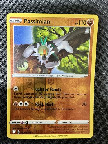 Passimian #97/189 Darkness Ablaze Reverse Holo Pokemon Common Card | eBay