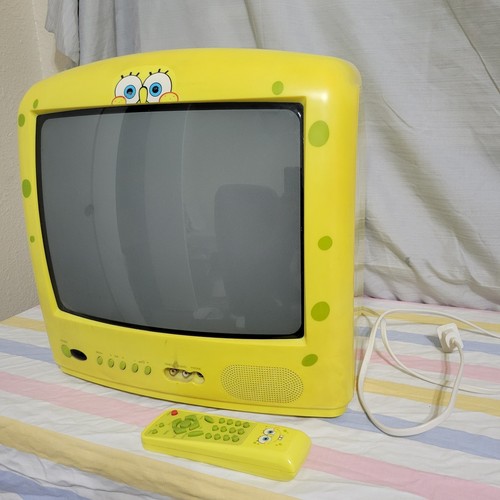 SpongeBob SquarePants TV 13” CRT & Remote Model SB315 BOTH TESTED ...