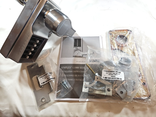 Kaba Simplex L1000 Series Metal Mechanical Pushbutton Cylindrical Lock ...