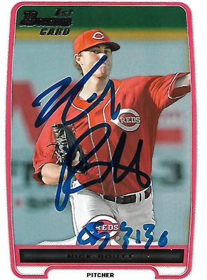 Nick Routt Cincinnati Reds 2012 Bowman Rookie Signed Card | eBay