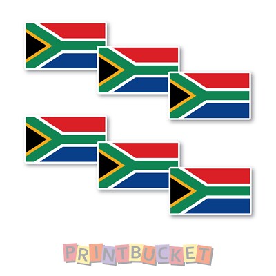 South Africa Flag sticker 60mm 6 pack quality water/fade proof vinyl | eBay