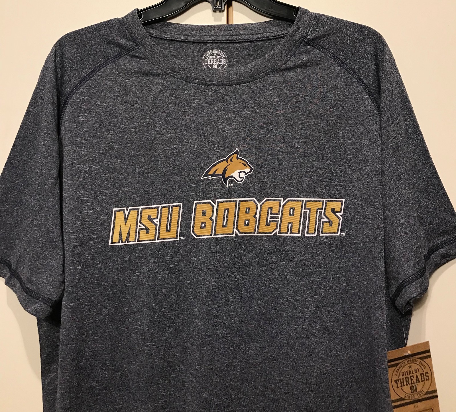 New Collegiate Men's Polyester T-shirt NCAA Tee Shirt College Sports ...