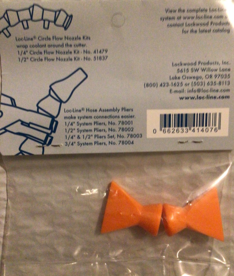 Pack of (2) 1" Flare Nozzles Loc-Line USA Original Modular Hose System ...