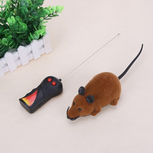 FE# Wireless Plush Mouse Funny Cat Remote Control Interactive Fake Rat ...