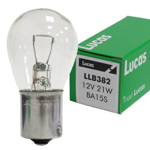 4x Lucas LLB382 12V 21W Bulbs Light Side Flasher Tail Brake Car Fog ...