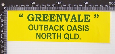 VINTAGE GREENVALE OUTBACK QUEENSLAND TRAVEL SOUVENIR CAR TRUCK CARAVAN ...