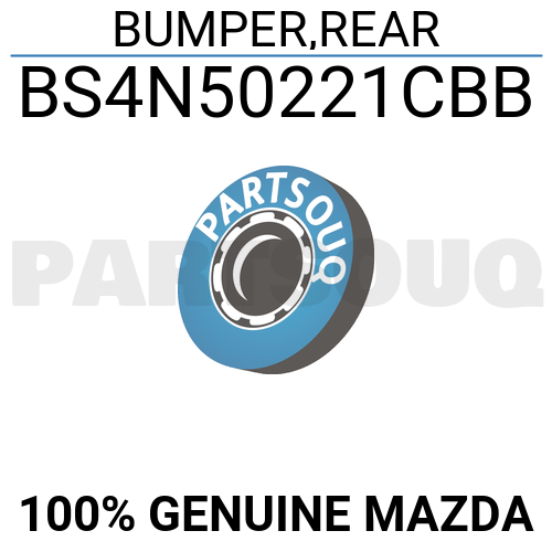 BS4N50221CBB Genuine Mazda BUMPER,REAR BS4N-50-221CBB | eBay