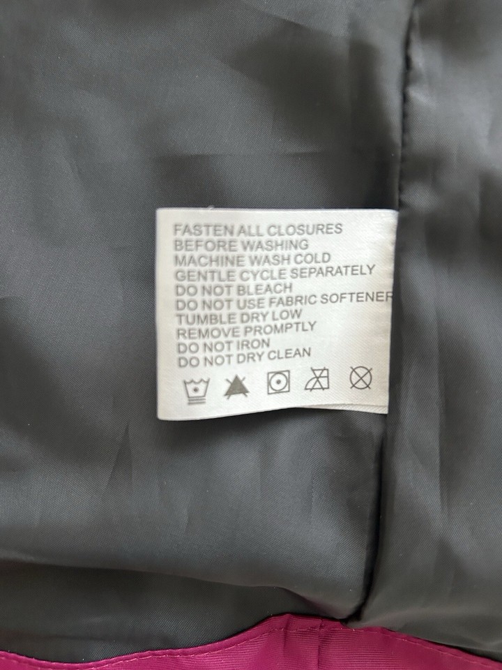 Port Authority Jacket Womens Ladies XS Magenta Berry Hood Rain Light ...