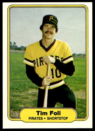 1982 Fleer 482 Tim Foli Pittsburgh Pirates Baseball Card | eBay