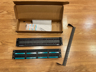 48 Port Cat6 Rj45 Patch Panel Netspeed + Ortronics Cat5e 48 port patch ...