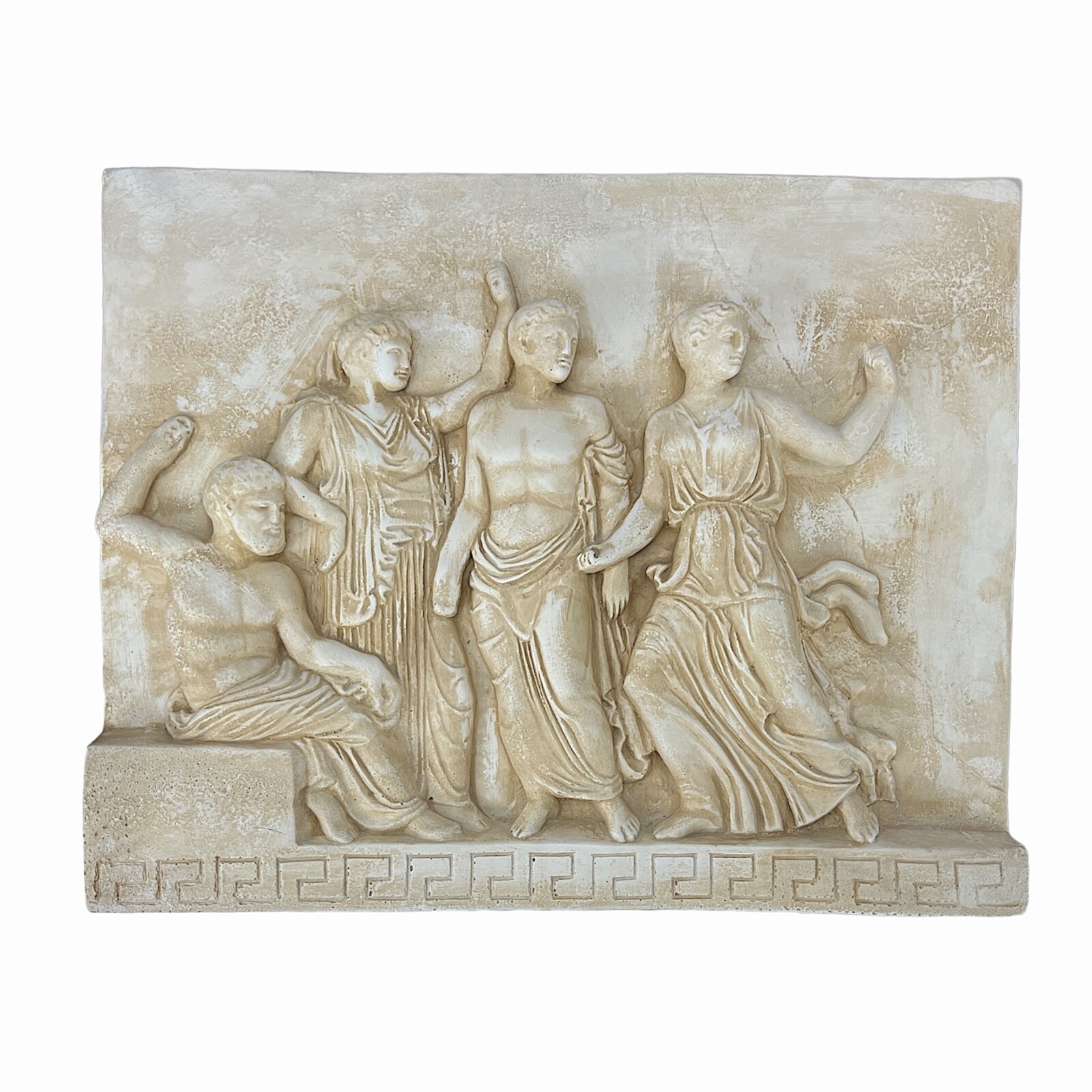 God Zeus with Hera Hermes and Aphrodite on Olympus Relief Wall Decor ...