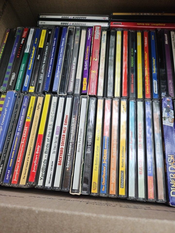 Lot Of 100 Vintage PC Games Nice Variety Good Title Estate Sale See ...