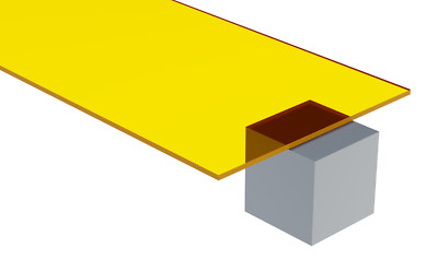 Acrylic Transparent Sheet, 2208 Yellow 6MM 1/4" Thick, 18" W x 30" L | eBay