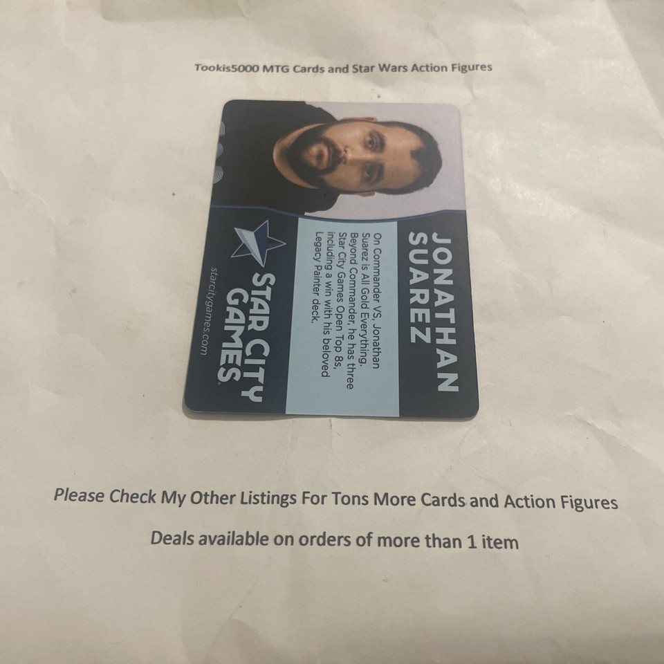 MTG Magic Gathering SCG Star City Games JONATHAN SUAREZ Assembly Worker ...