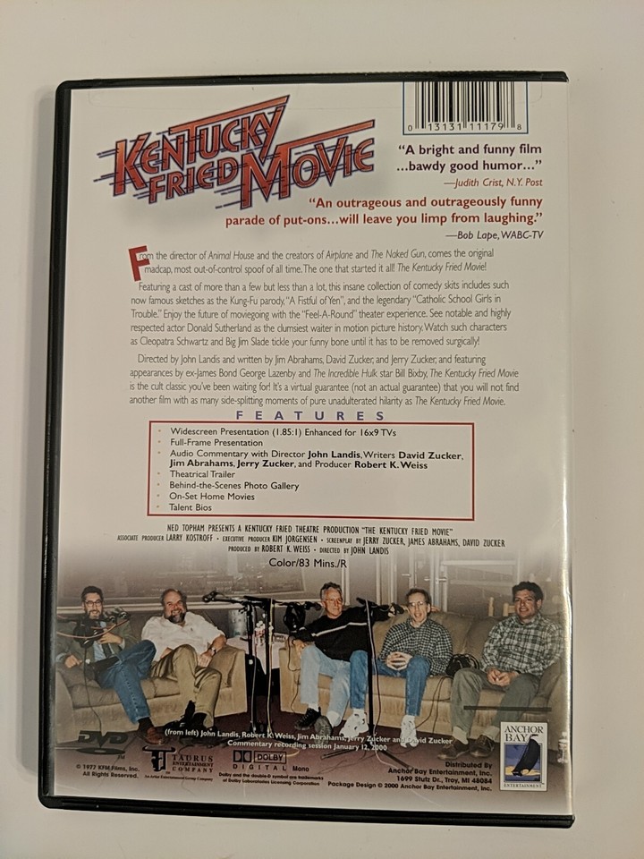 Kentucky Fried Movie DVD 2000 Anchor Bay New Factory Sealed | eBay