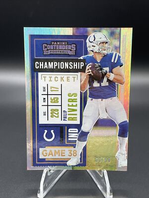 2020 Contenders PHILIP RIVERS CHAMPIONSHIP TICKET /99 Indianapolis ...