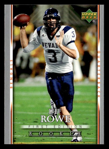 Jeff Rowe 2007 Upper Deck First Edition Rookie Card #164 Cincinnati ...