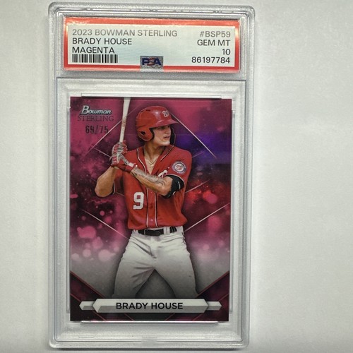 2023 BRADY HOUSE BOWMAN STERLING #BSP-59 MAGENTA #/75 PSA 10 | eBay
