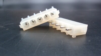 Molex 42002 6.3 Pitch Connector 5-pin Seat Header PCB Connector (Lot of ...