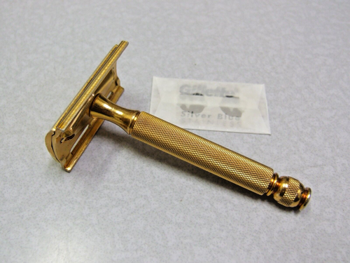 Vintage 1940s Gillette Gold TECH Double Edge Safety Razor CLEAN | eBay