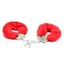 Furry Fuzzy Costume Handcuffs Metal Wrist Cuffs Soft Bachelorette Hen ...