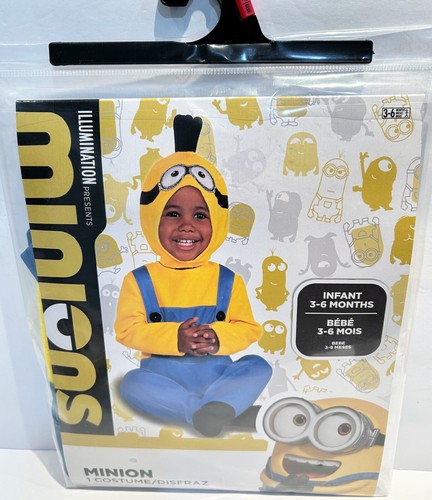 Baby Minion Costume Infant Size 3-6 Months (The Rise Of Gru) Halloween ...