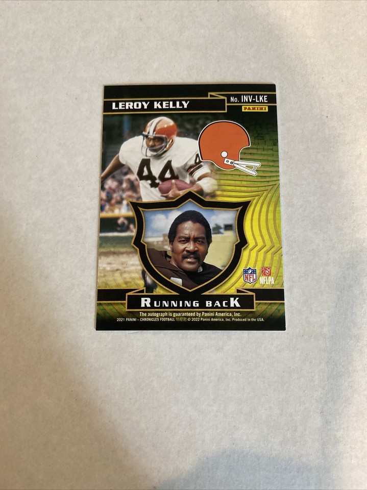 2021 Chronicles Leroy Kelly Invincible Autograph Auto #INV-LKE ...