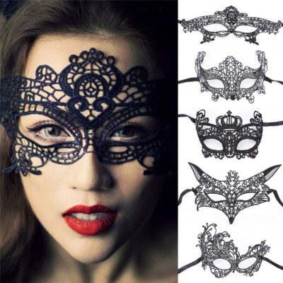 BLACK LACE MASQUERADE Party Mask Sizes vary by type | eBay