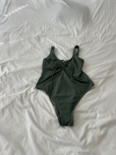 Xhilaration Cheeky one piece swimsuit Green Size Medium 376 | eBay