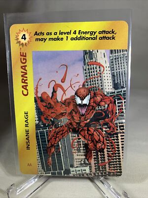 [1995] CARNAGE: INSANE RAGE - OVERPOWER (Marvel) NM card - Spider-man ...