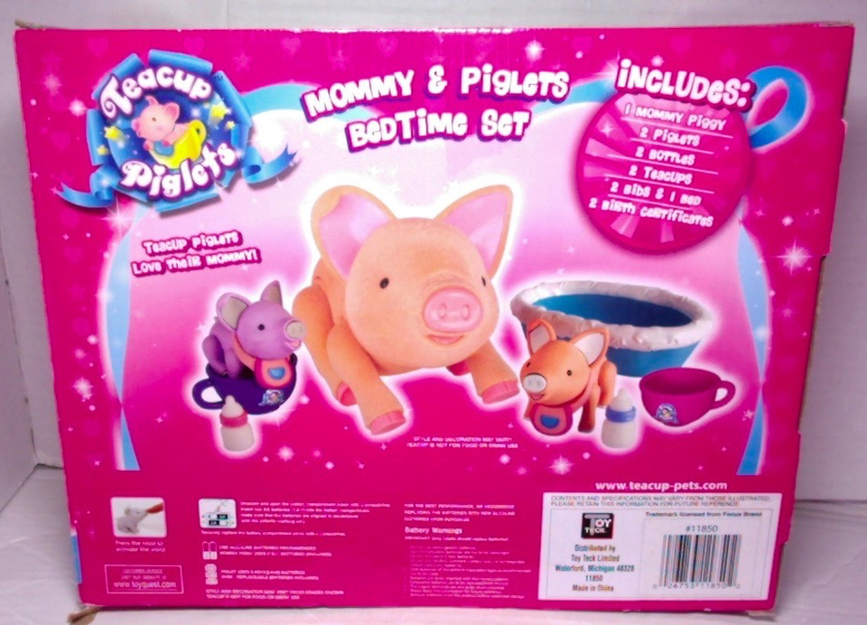 Teacup Piggies Mommy & Piglets Bedtime Set Gracie and Ava | eBay