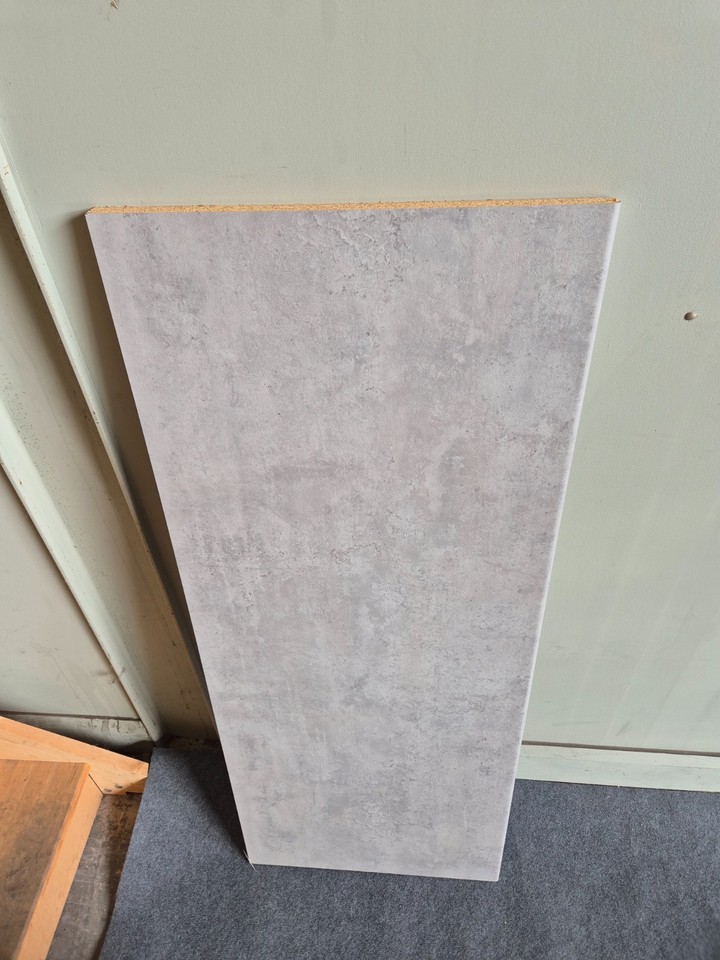 IKEA EKBACKEN Worktop Offcut – Light Grey Concrete Effect (153cm) | eBay UK