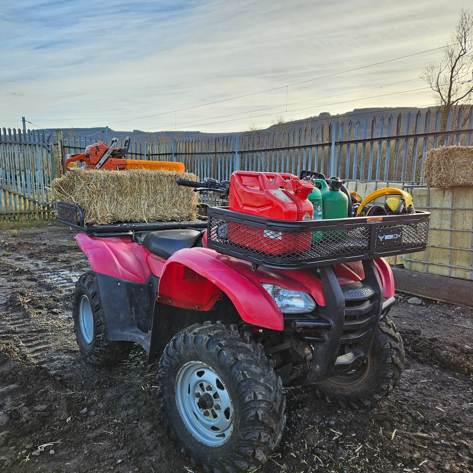 ATV REAR Cargo Basket Quad rear Rack Back Box Luggage Carrier Rack Quad ...