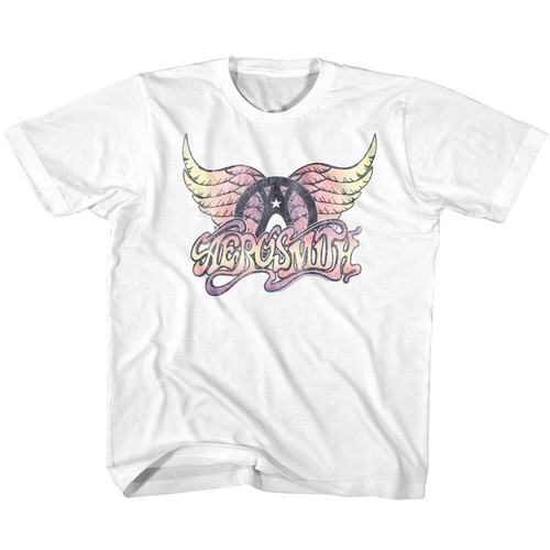 Aerosmith Pastel Wings Logo Kids T Shirt Rock Band Album Concert Tour ...