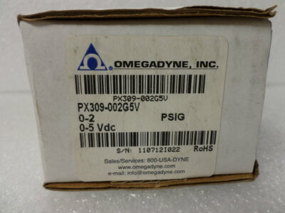 OMEGA PX309-002G5V - Pressure Sensor, 2 psi, Analogue, Gauge, 30 VDC, 1 ...