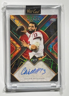 CALEB WILLIAMS 2023 Wild Card Auto Mania Rookie/Autograph rainbow 1/1 BEARS QB!! | eBay
