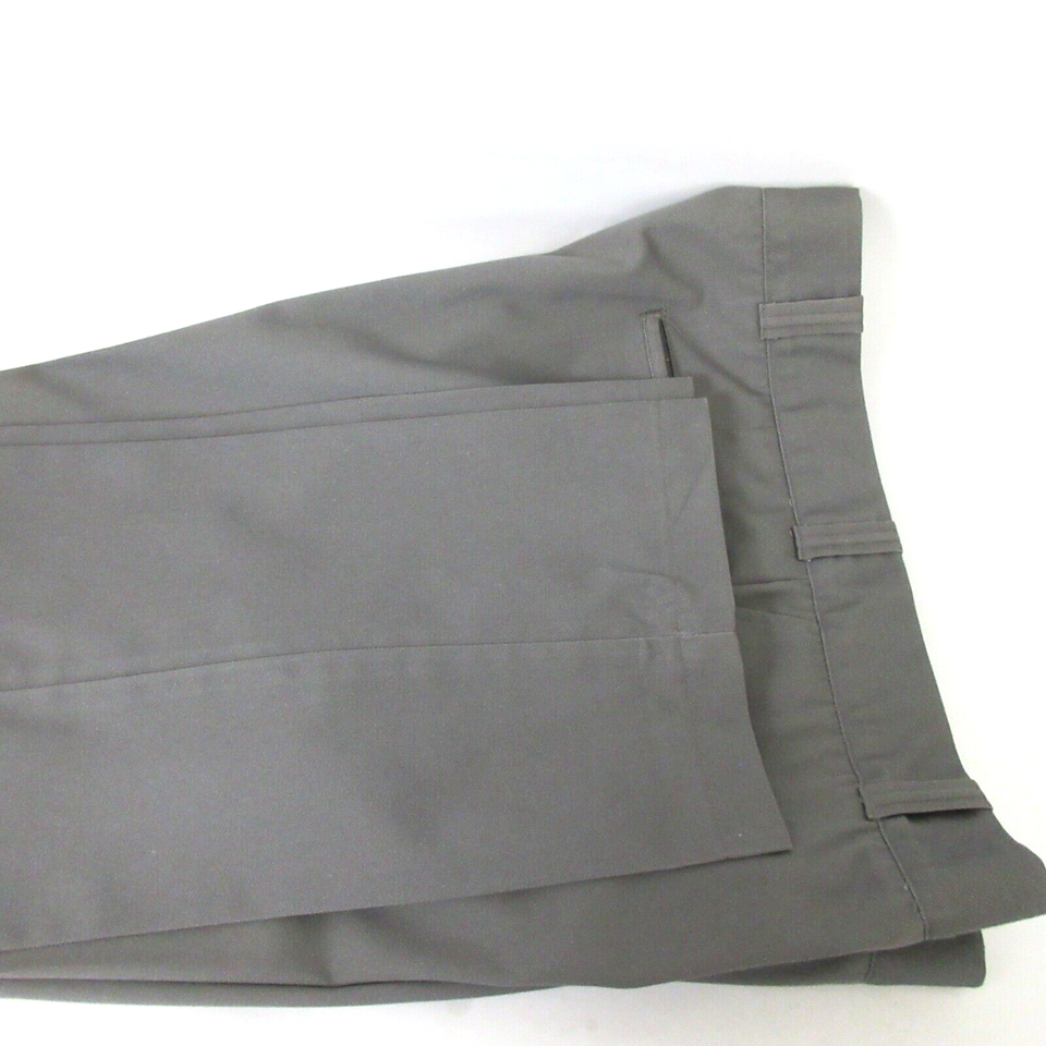 Red Camel Khakis Chino Twill Pants Flat Front Slacks Cotton Gray 40W x ...
