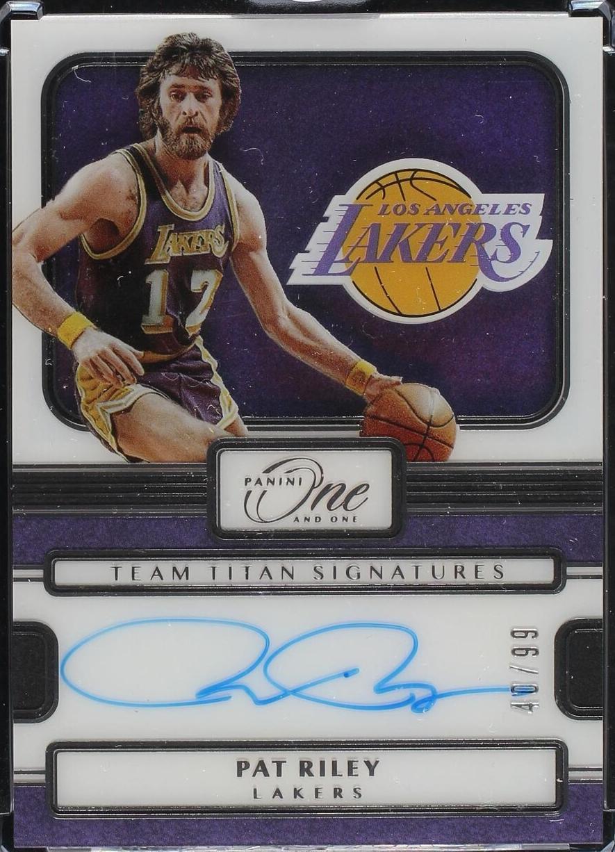 2022-23 Panini One and One - Team Titans Signatures Pat Riley #TTS-PAT ...