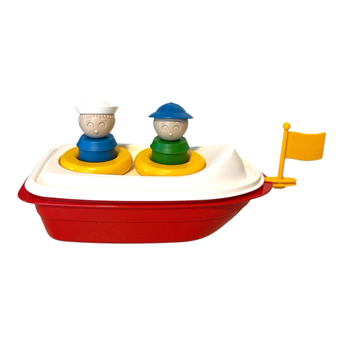 TUPPERTOY Tupperware RED CANOE Boat With People NEW bath pool beach ...
