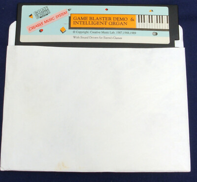 Creative Labs Game Blaster Demo & Intelligent Organ Floppy Disk Vintage ...